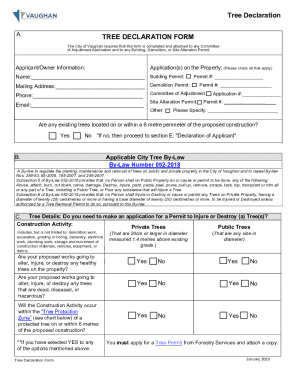 Fillable Online Tree Declaration Fax Email Print - pdfFiller