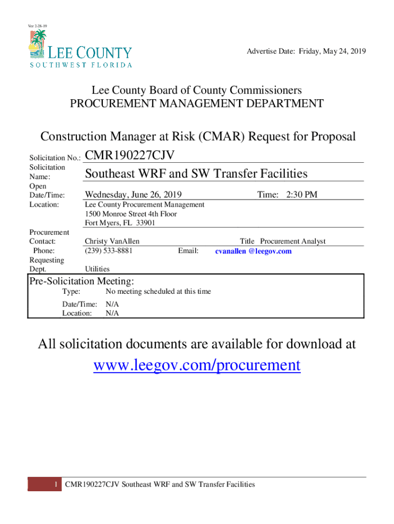 Fillable Online All solicitation documents are available for download ...