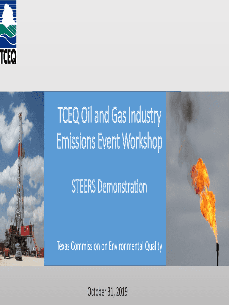 Fillable Online TCEQ Oil and Gas Industry Emissions Event Workshop ...