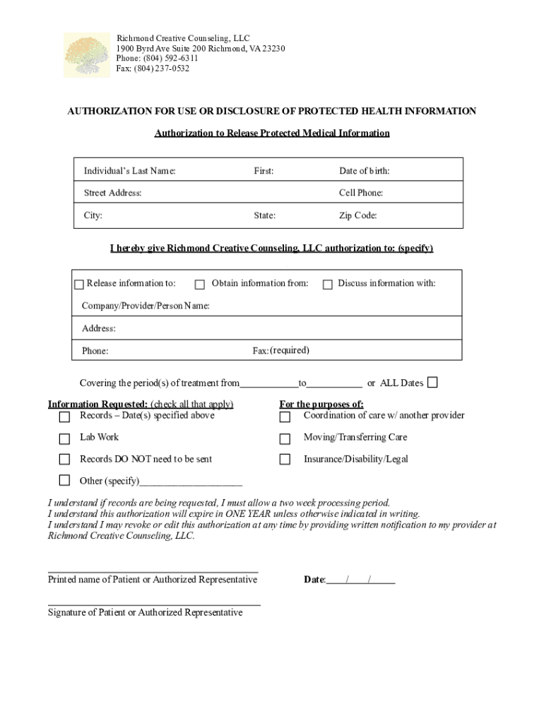Fillable Online RCC edited ROI form Fax Email Print - pdfFiller