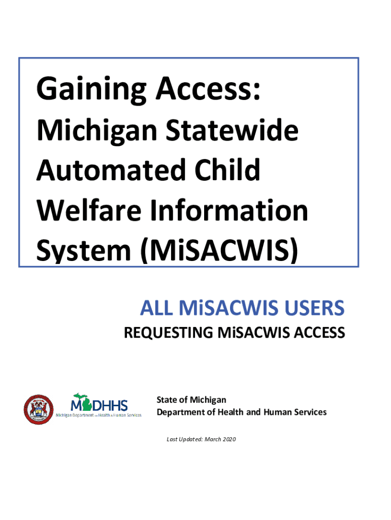Fillable Online MiSACWIS Gaining Access Guide Using the Database ...