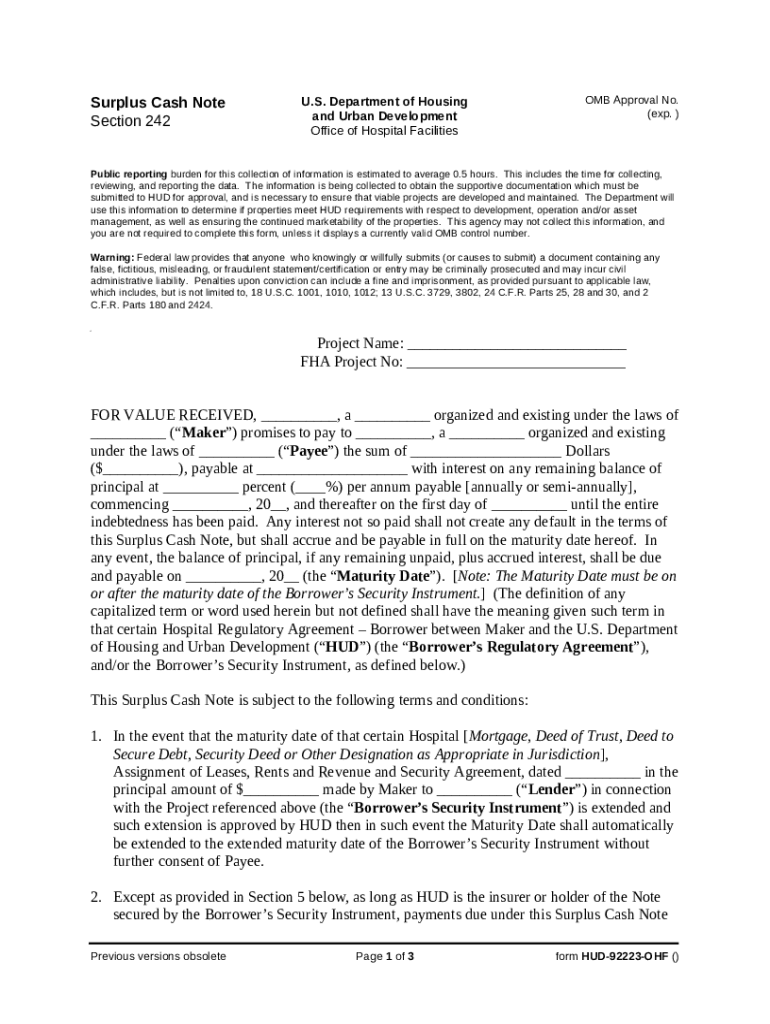 Lease Addendum U.S. Department of Housing Section 242 and ... - portal ...