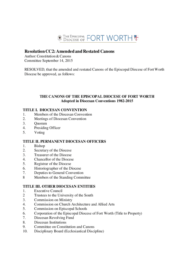 Fillable Online Resolution CC1 Fax Email Print - pdfFiller