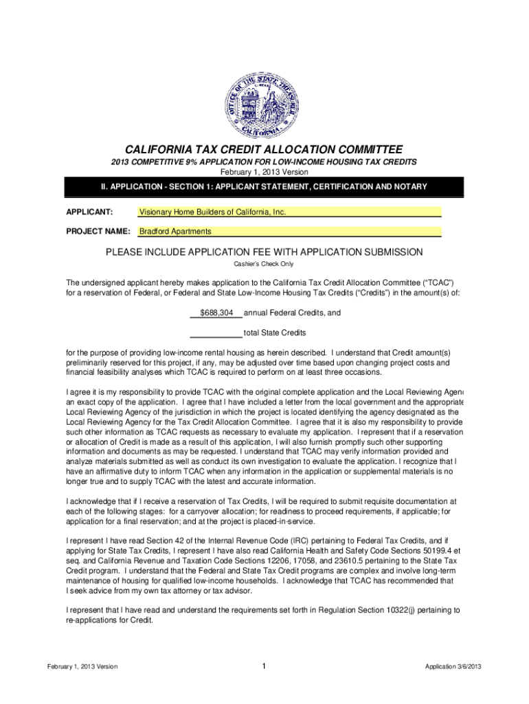 Fillable Online Fillable Online 2016 COMPETITIVE 9% APPLICATION FOR LOW ...