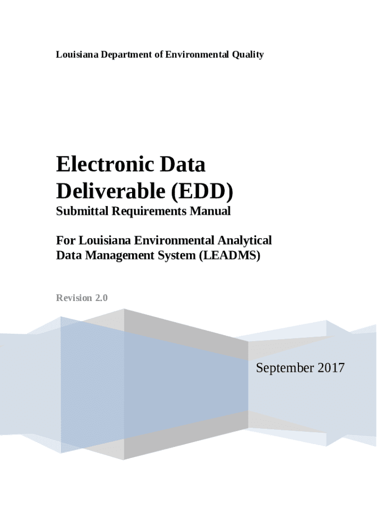 Electronic Data Deliverable (EDD) - Louisiana Department of ... Doc ...