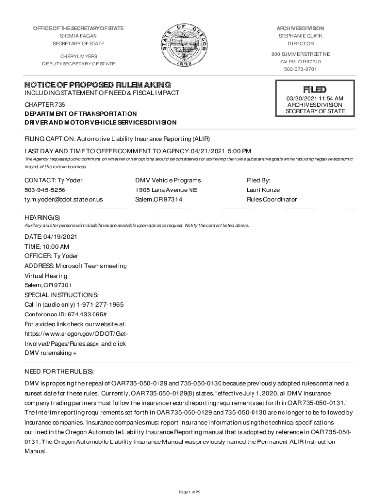 Fillable Online FILING CAPTION: Automotive Liability Insurance ...