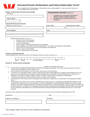 Fillable Online This form applies when Probate/Letters of ...