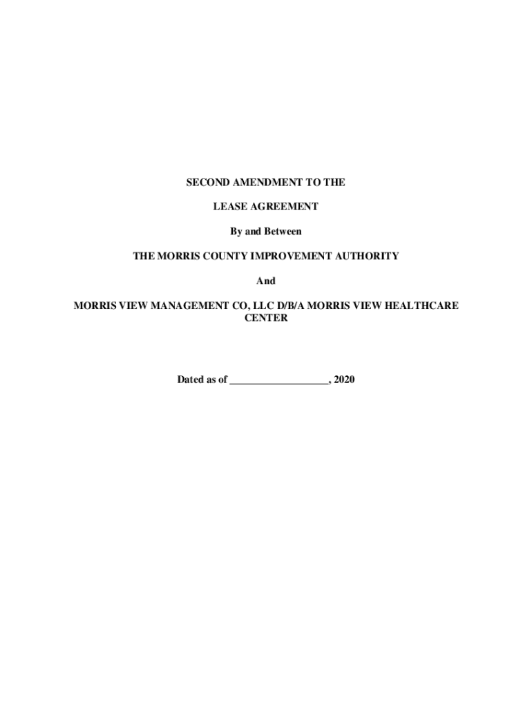 Fillable Online Second Amendment to Agreement of Lease - Exhibit to 20 ...