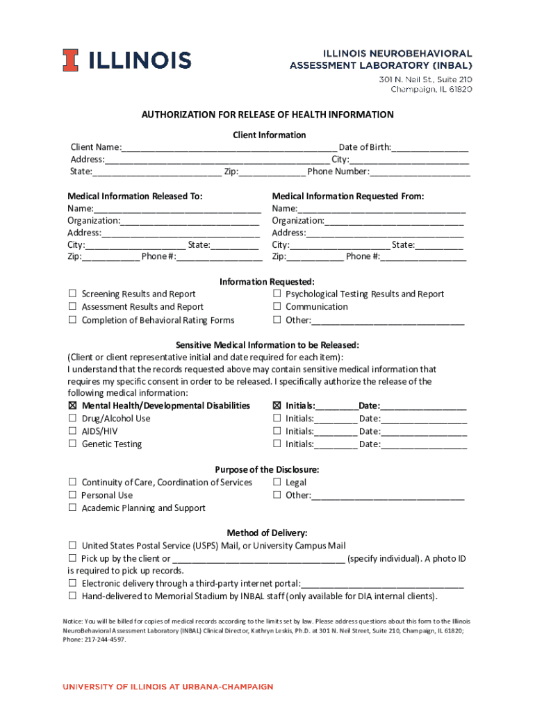 Fillable Online Authorization to Release Confidential ...
