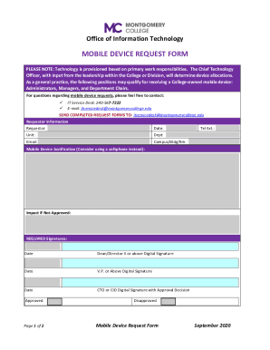 Fillable Online Smartphone Request Form 08-05-14 Fax Email Print ...