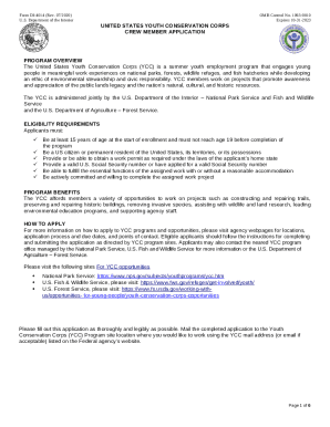 The United States Youth Conservation Corps (YCC) is a summer youth ...