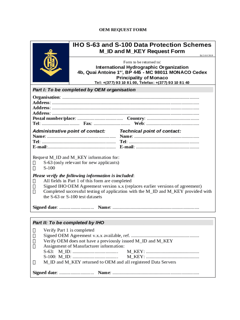 OEM REQUEST Doc Template | pdfFiller