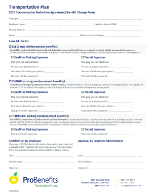 Fillable Online Transportation Plan Summary and Form Fax Email Print ...