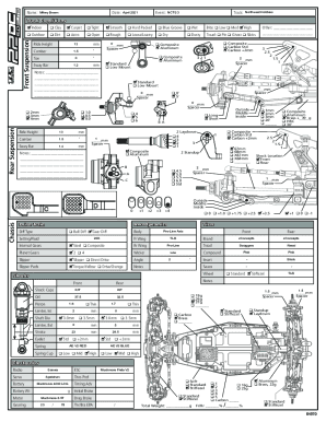 Fillable Online 64970 TLR 22 5.0 Elite Setup Sheet Fax Email Print ...