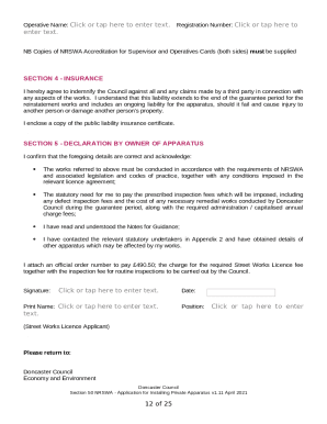 STREET WORKS LICENCE PROCEDURE SECTION 50 NEW ROADS AND ... Doc ...