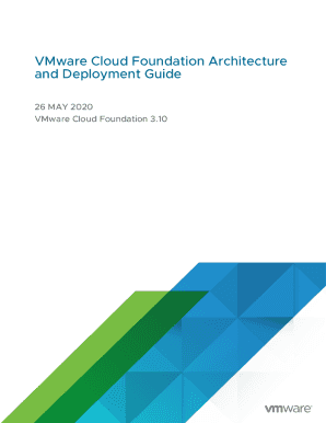 Fillable Online VMware Cloud Foundation Architecture and Deployment ...