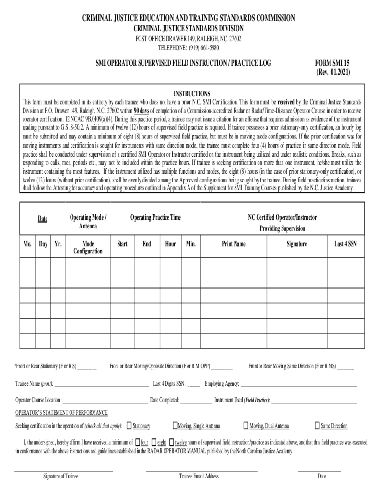 Fillable Online Form SMI 15 Fax Email Print - pdfFiller