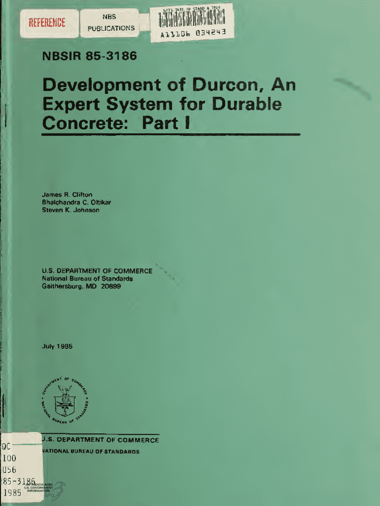 Fillable Online Development of durcon, an expert system for durable ...