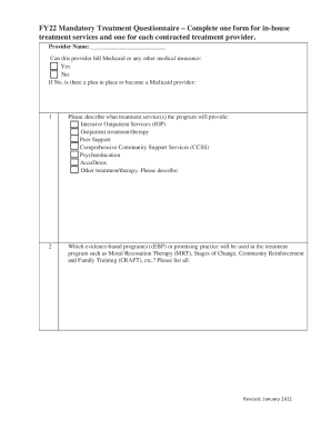 Fillable Online 6. Treatment Questionnaire.pdf Fax Email Print - pdfFiller