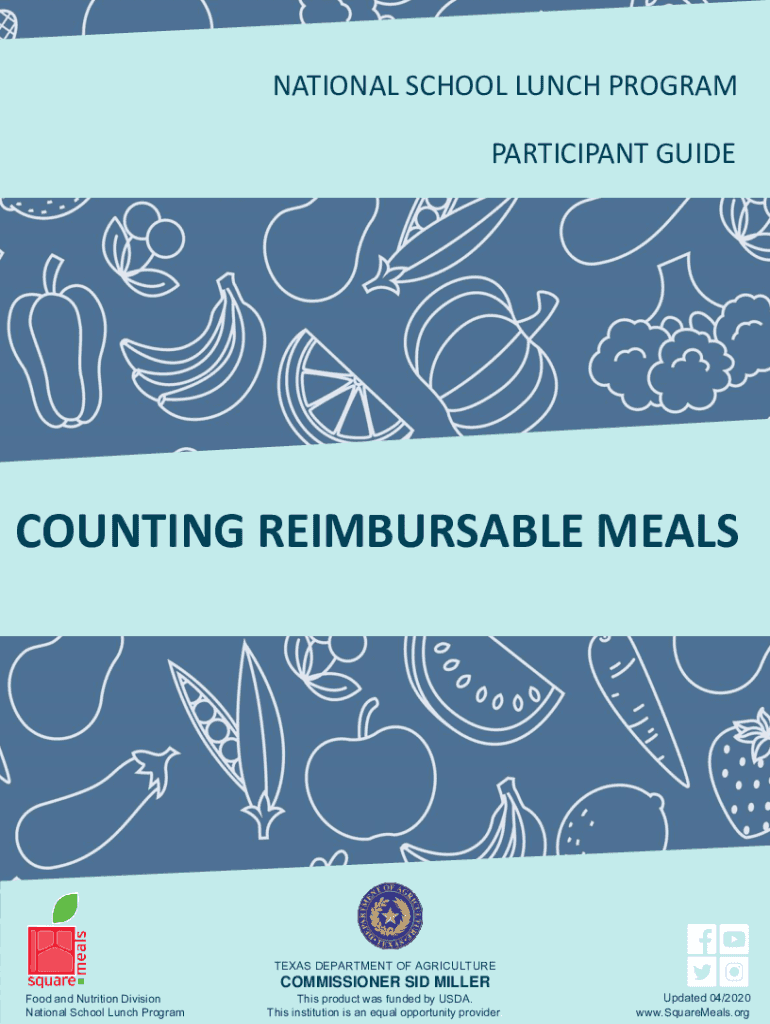 Fillable Online NSLP Counting Reimbursable Meals Fax Email Print ...