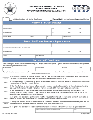 Fillable Online OREGON IGNITION INTERLOCK DEVICE Fax Email Print ...