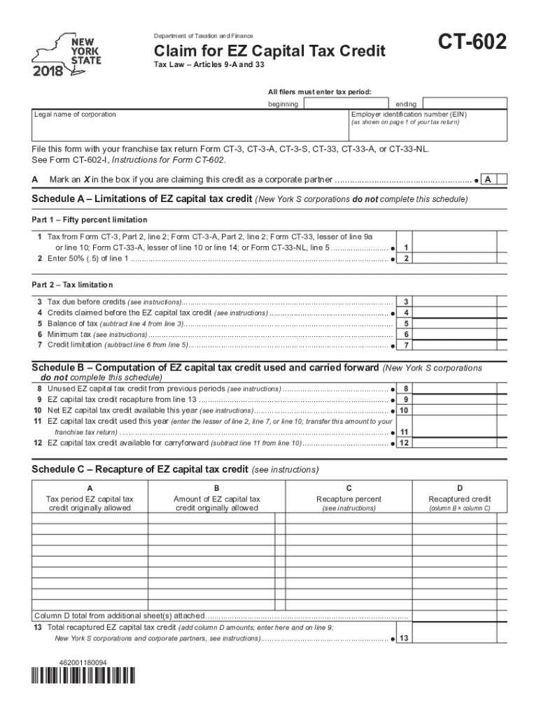 Fillable Online Fillable Online tax ny CT-602 Staple forms here New ...