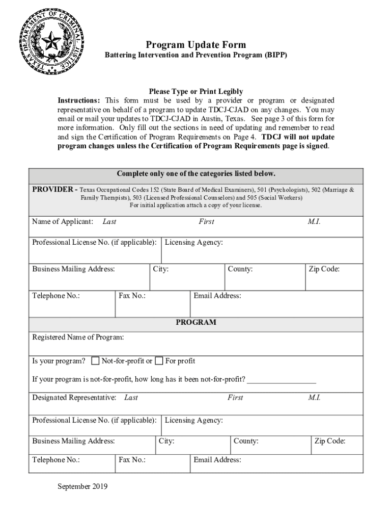 Fillable Online Battering Intervention and Prevention Program (BIPP ...