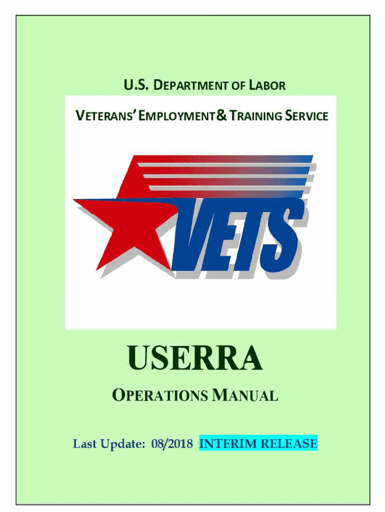 Fillable Online USERRA Operations Manual and Exhibits FOIA 2018. USERRA ...