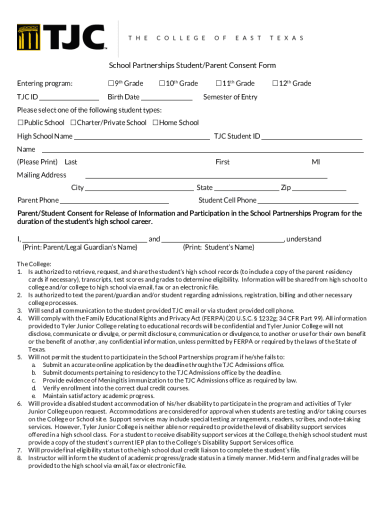 Fillable Online TJC Admissions/Registration Checklist Fax Email Print ...