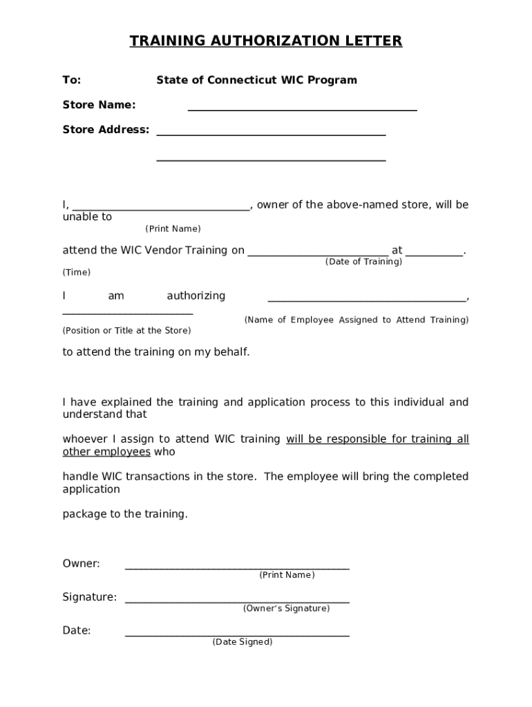 To:State of Connecticut WIC Program Doc Template | pdfFiller