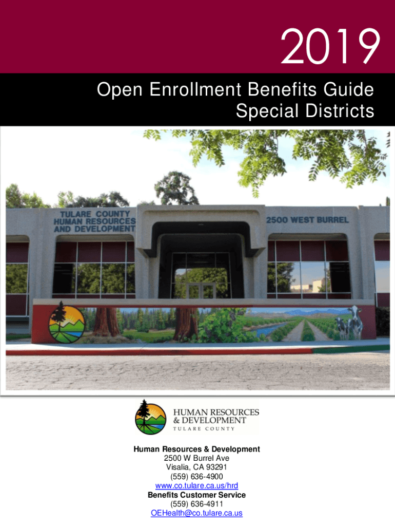 Fillable Online Open Enrollment Benefits Guide Special Districts Fax Email Print - pdfFiller