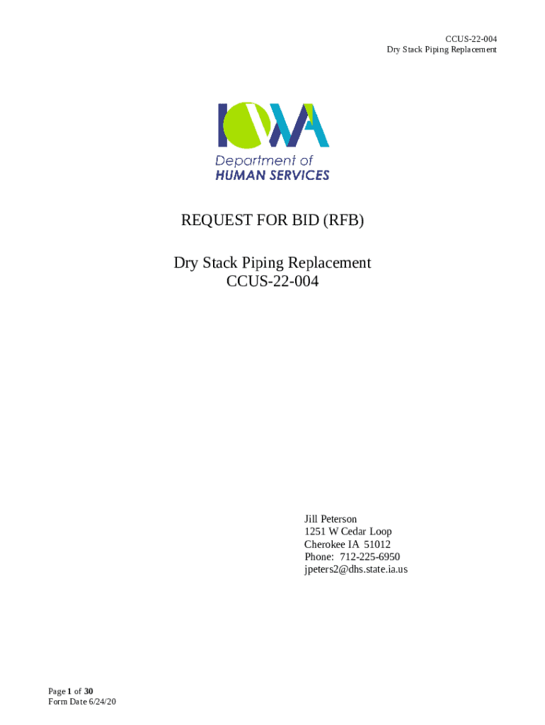 Dry Stack Piping Replacement Doc Template | pdfFiller