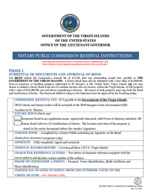 Fillable Online ltg gov NOTARY PUBLIC COMMISSION RENEWAL INSTRUCTIONS ...