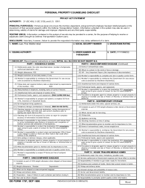 Fillable Online ARMY DD Form 1797 for Retirees or Separatees with over ...