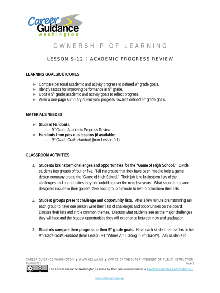 Career Guidance WA Grades 6-8 College Bound Scholarship. Career ...