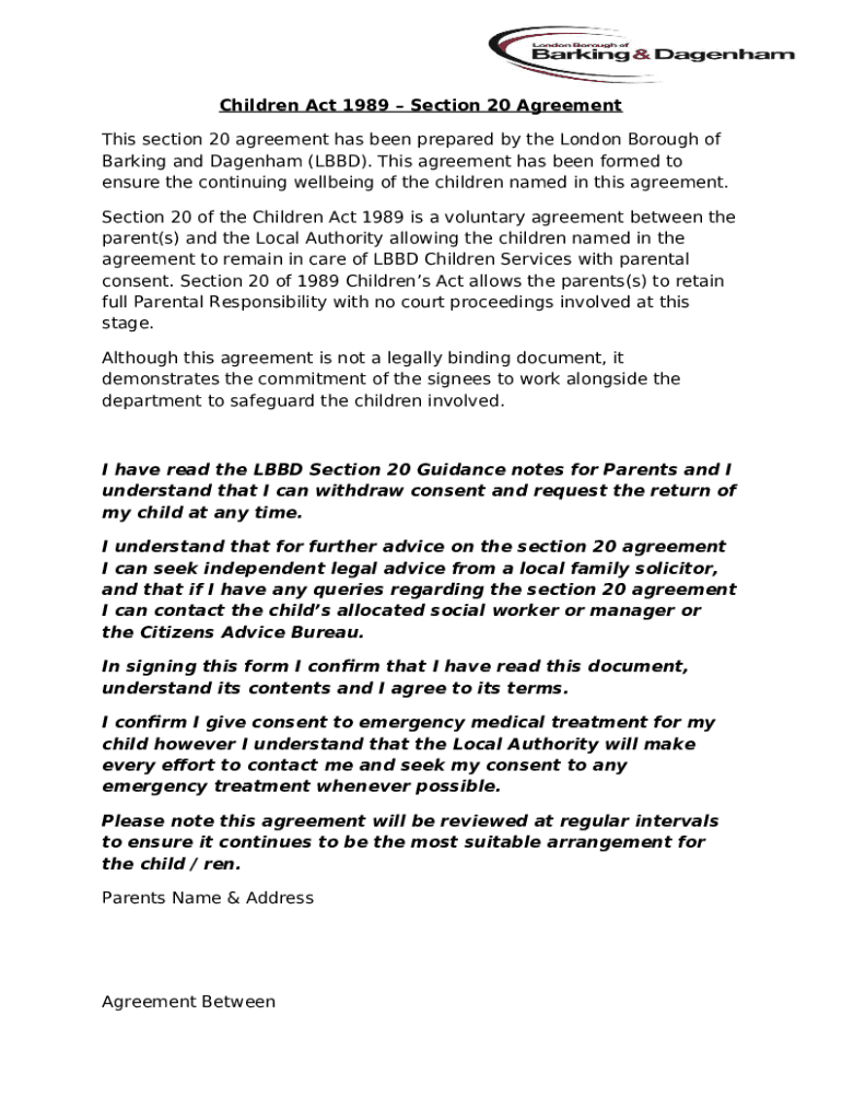 Section 20 ExplainedWhat it Means for Your Family ... Doc Template ...