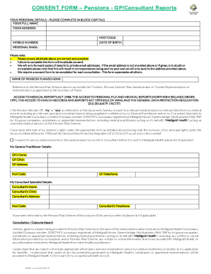 Fillable Online Claims Consent Form - POSITIVE+ Fax Email Print - pdfFiller