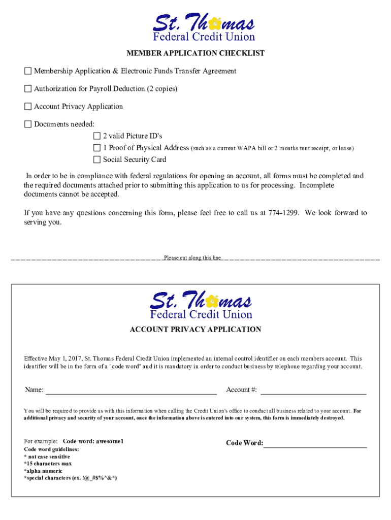 Fillable Online Members Choice Federal Credit Union - Membership ...