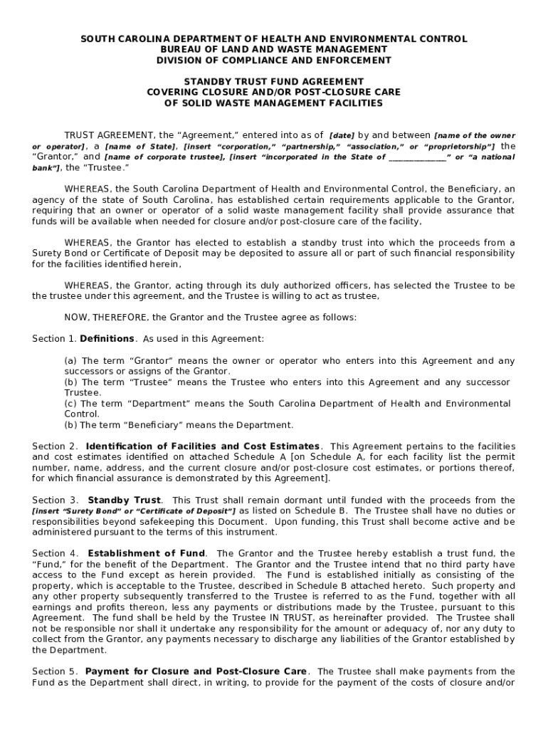 DOC SOUTH CAROLINA DEPARTMENT OF HEALTH AND ... - SCDHEC Doc Template ...