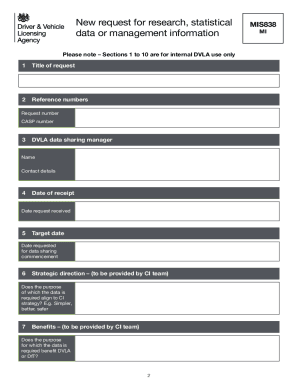 Fillable Online Make a new request for research, statistical data or ...