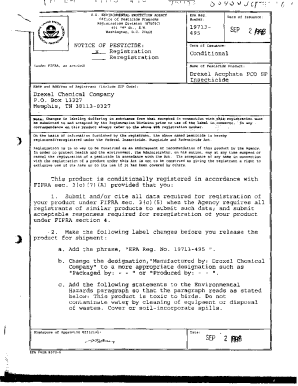 Fillable Online U.S. EPA, Pesticide Product Label, DREXEL ACEPHATE PCO ...