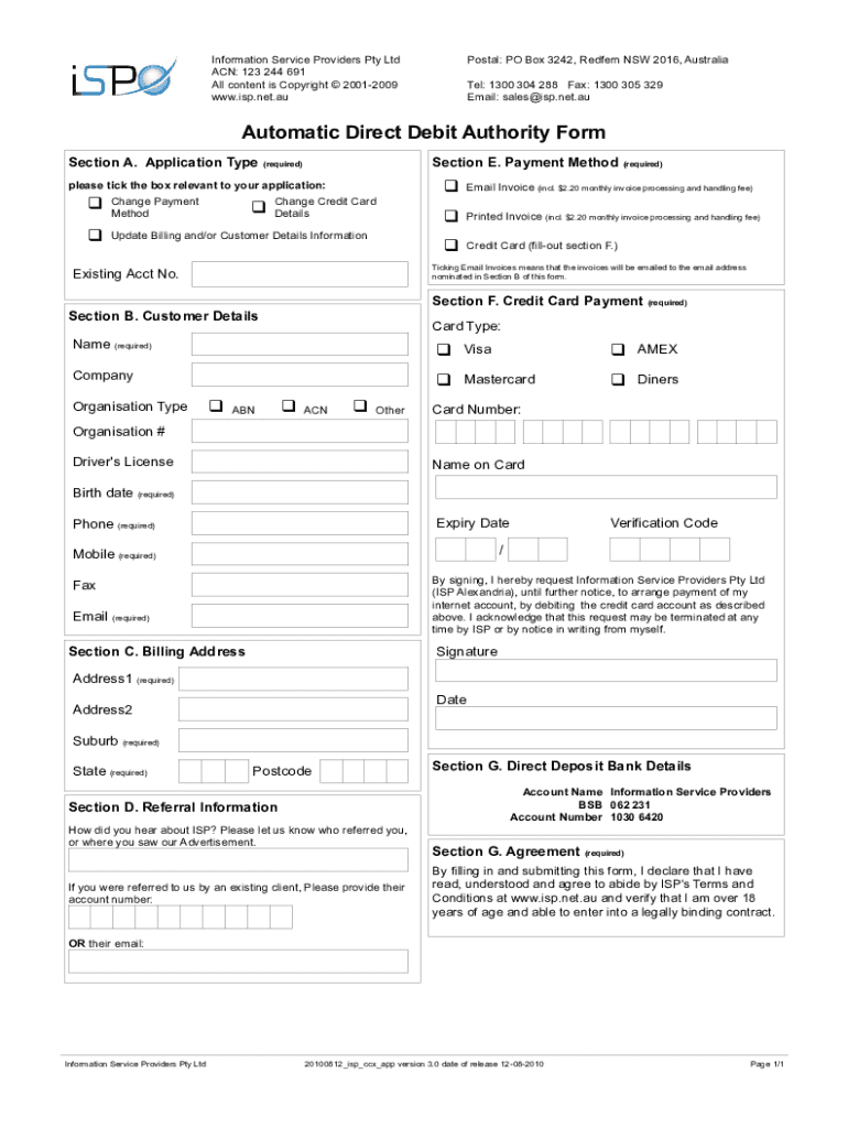 Fillable Online Wireless Professional Solutions - WISP Sydney, Australia ... Fax Email Print ...