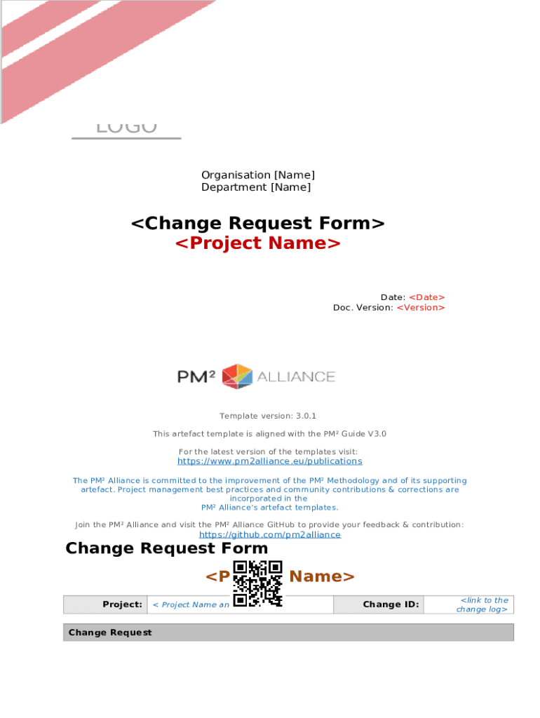 Change Request . Doc Template | pdfFiller