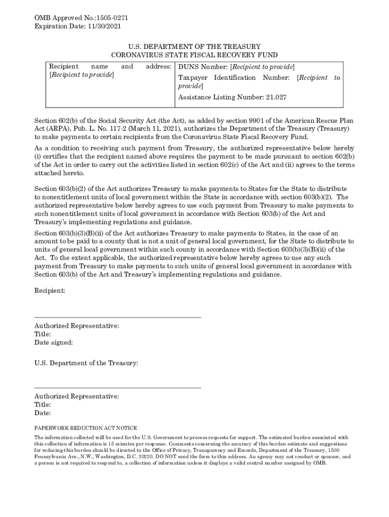 Fillable Online OMB Approved No.:1505-0271 U.S. DEPARTMENT OF THE ...