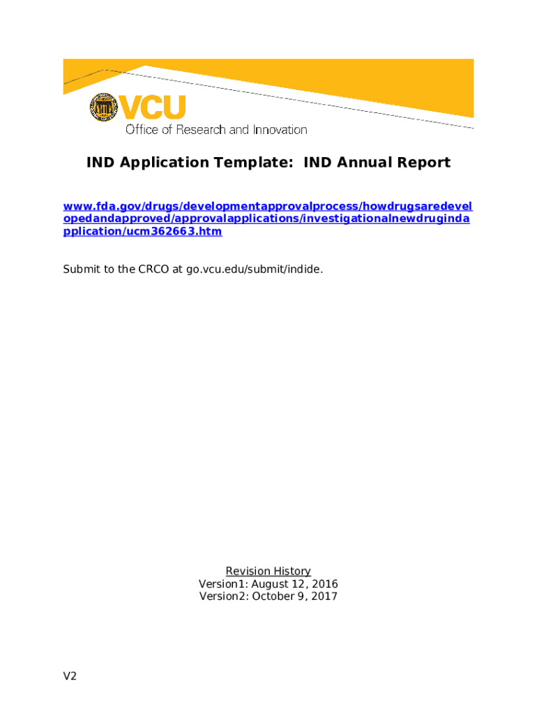 IND Application Template: - Virginia Commonwealth University - research ...
