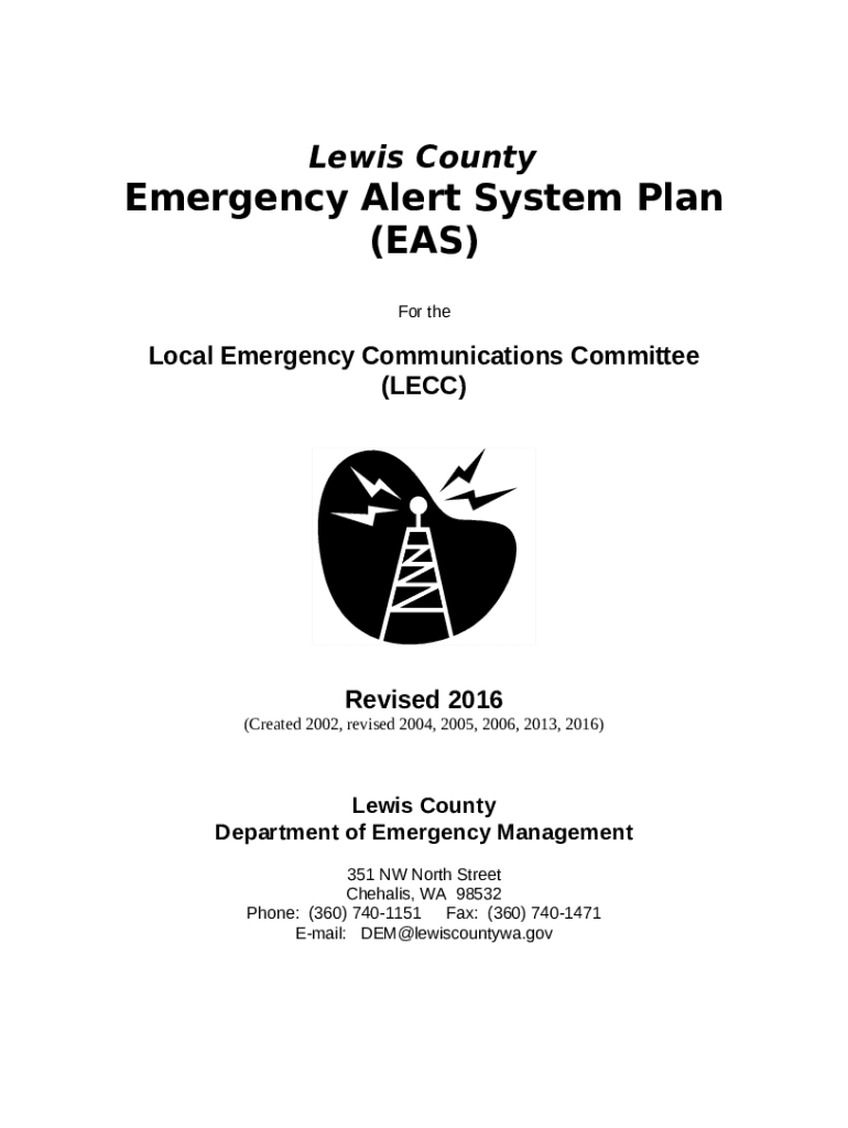 STATE OF OHIO EMERGENCY ALERT SYSTEM PLAN - PDF Free Download Doc ...