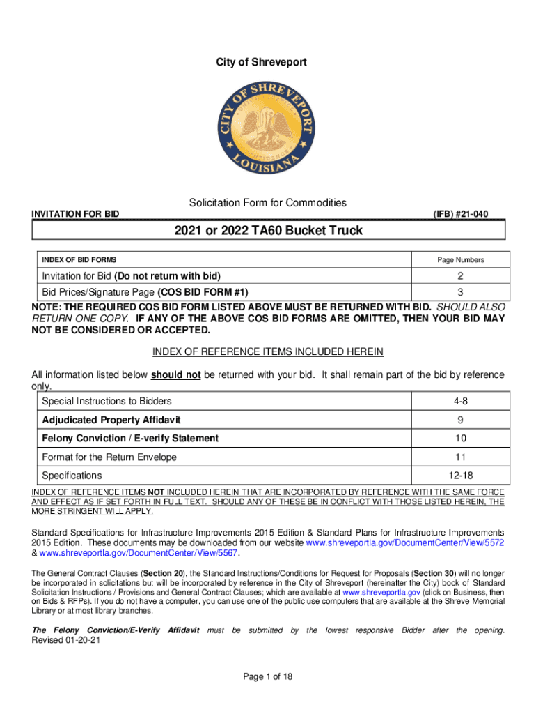 Fillable Online Fillable Online Solicitation Form for Commodities ... - PDFfiller Fax Email Print
