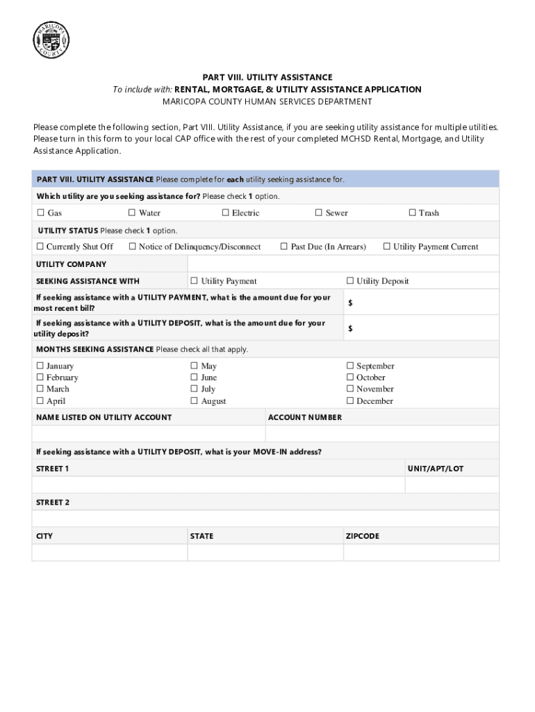 Fillable Online Utility Assistance Form Fax Email Print - pdfFiller