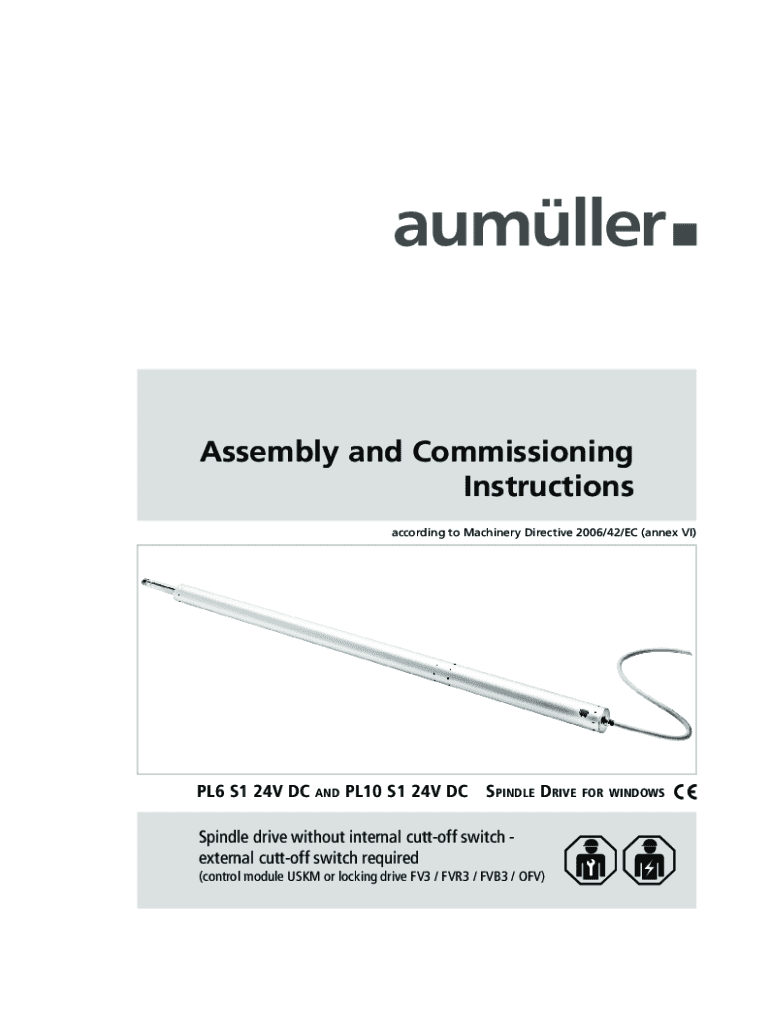 Fillable Online Assembly and Commissioning Instructions Fax Email Print ...