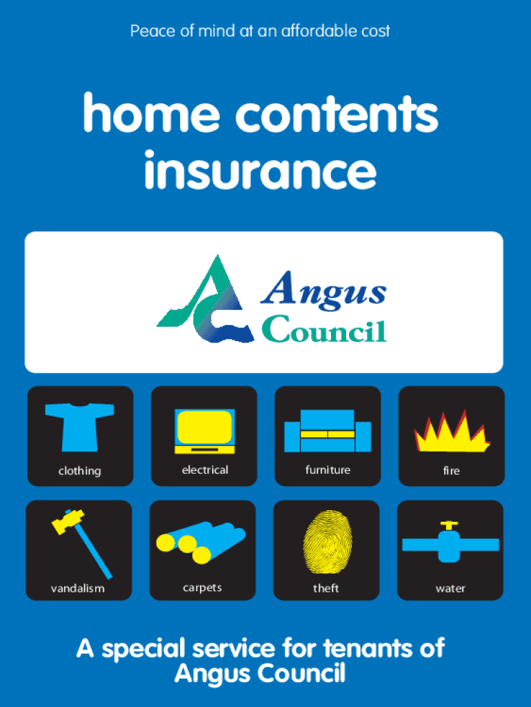 Fillable Online Tenants Home Content Insurance Application Form Fax ...